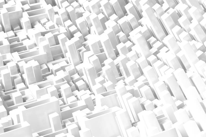 Abstract Geometric Pattern Featuring Architectural Forms and Depth ...