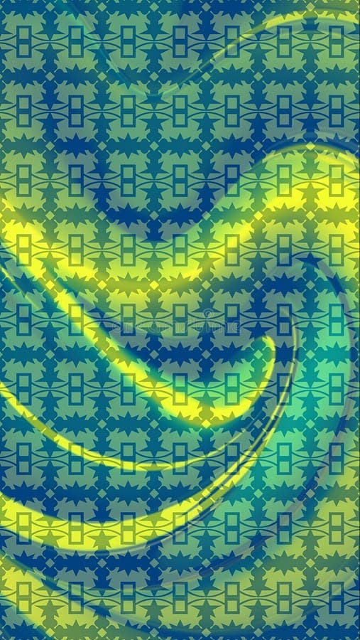 An Abstract Geometric Pattern Featuring a Combination of Sharp-edged ...