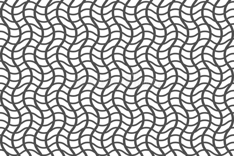 Abstract Geometric Pattern Featuring Interlocking Curved Lines Creating ...