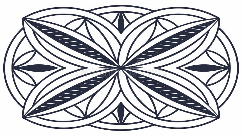 Abstract Geometric Pattern, Modern Symmetrical Design, Vector Design ...