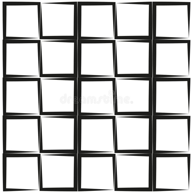 Abstract Geometric Pattern Featuring Tilted Black Squares on a White ...