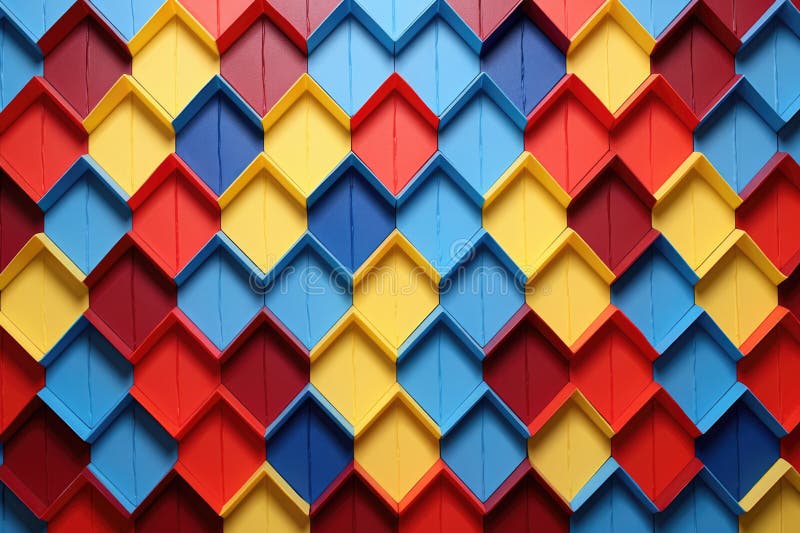 Abstract Geometric Pattern Formed from Lego Bricks Stock Photo - Image ...