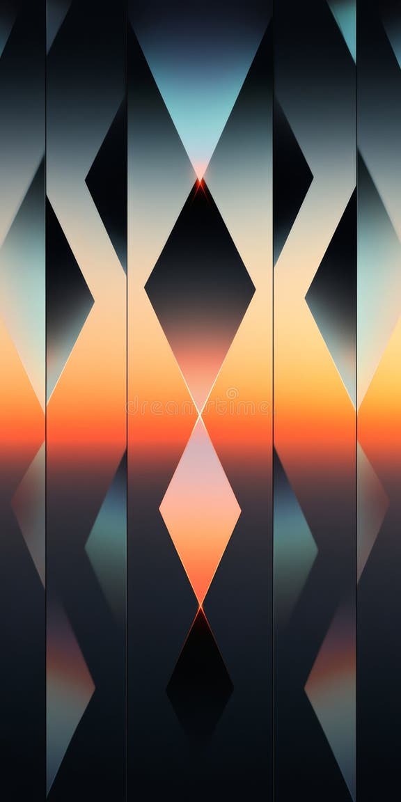 Abstract Geometric Pattern with Gradient Colors and Symmetrical Design ...