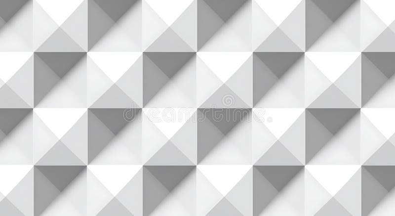 Abstract Geometric Pattern with Gray and White Pyramids Stock ...