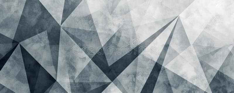 Abstract Geometric Pattern with Grayscale Triangles, Modern Art ...