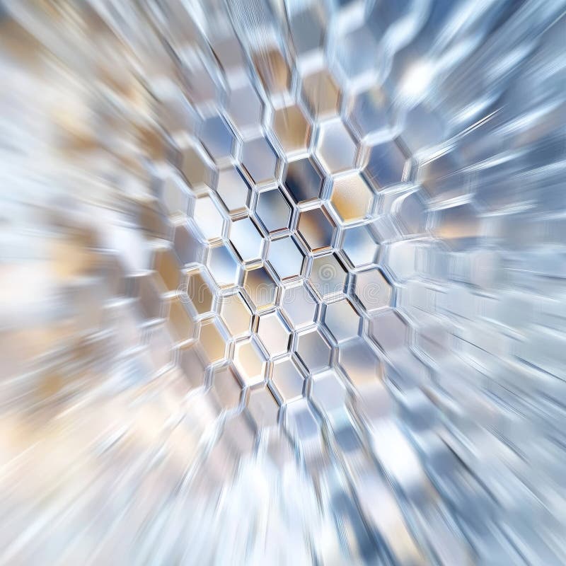 Abstract Geometric Pattern with Hexagonal Shapes and Dynamic Motion ...