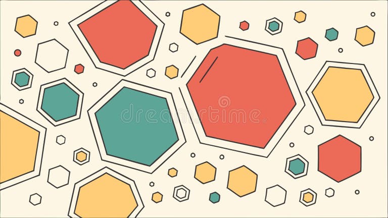 Abstract Geometric Pattern with Hexagons. Modern Design Element Vector Art Vector Design ...