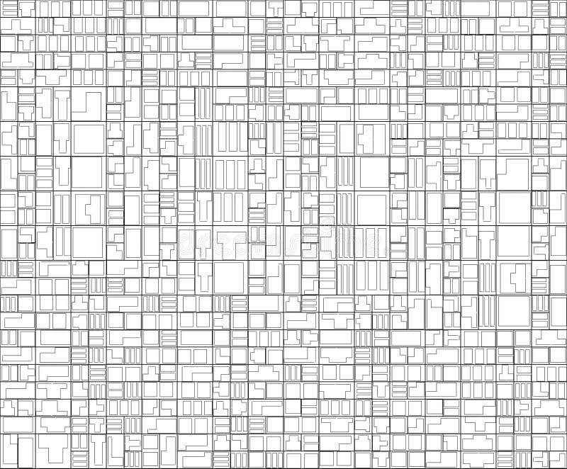 Abstract Geometric Pattern. High Tech Structure Stock Illustration ...