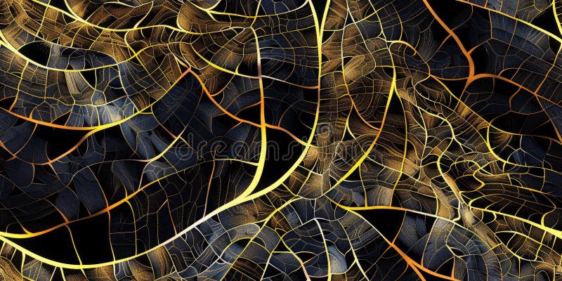 Abstract Geometric Pattern with Interconnected Yellow and Pink Cells ...