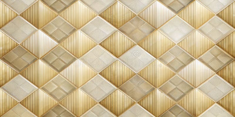 Abstract Geometric Pattern of Interlocking Diamond and Linear Shapes in ...