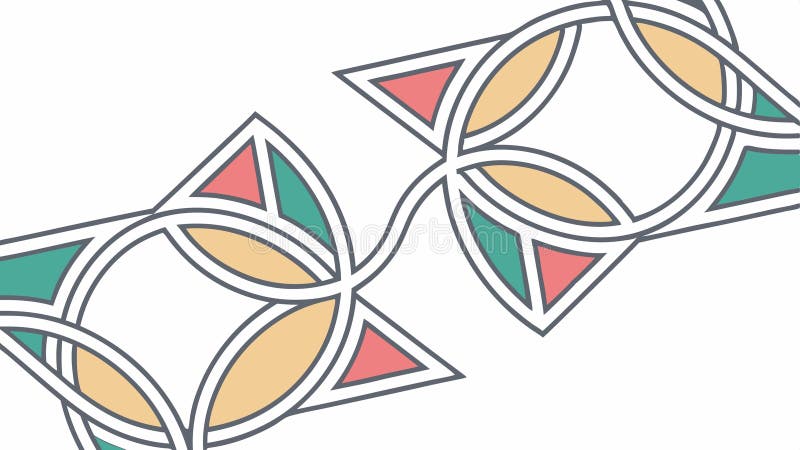 Abstract Geometric Pattern Interlocking Shapes Motif Vector Design Generative Ai Stock Vector