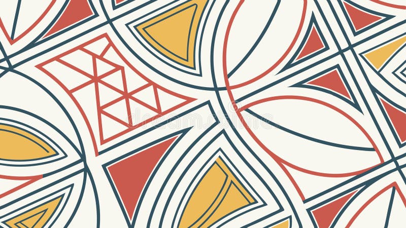 Abstract Geometric Pattern, Intricate Interlacing Design, Vector Design ...