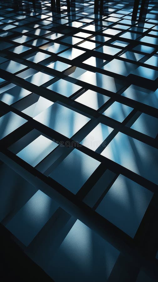 Abstract Geometric Pattern with Light and Shadow in Modern ...