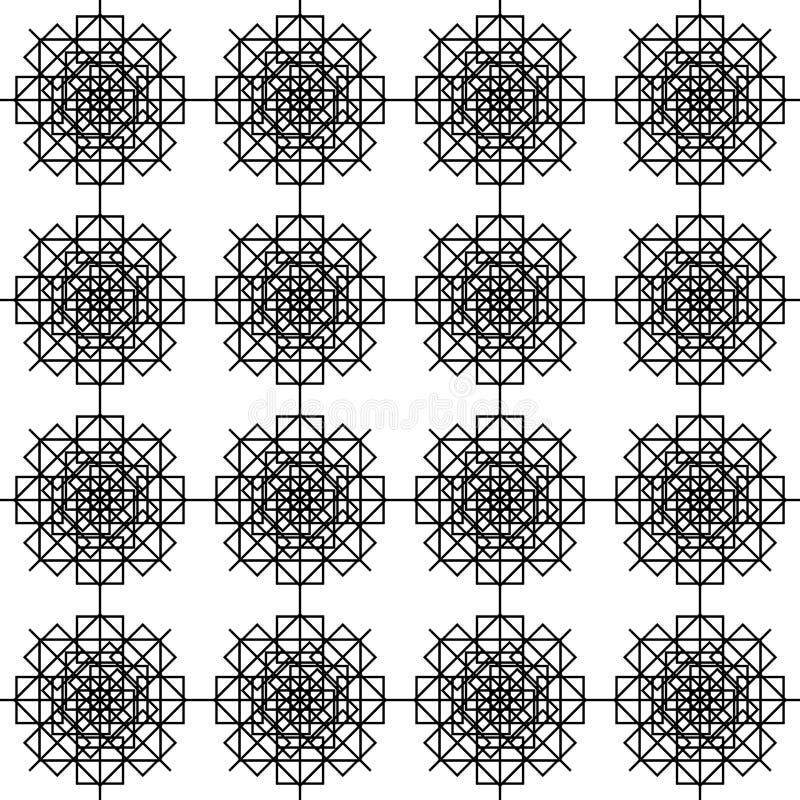 Abstract Geometric Pattern with Lines, Rhombuses a Seamless Vector ...