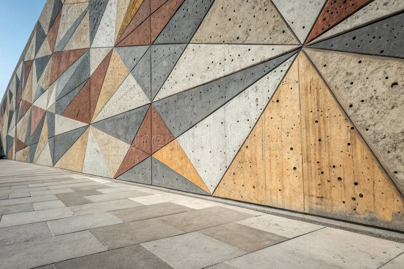 Abstract Geometric Background of Concrete Stock Illustration ...