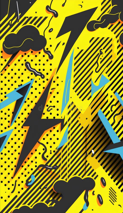 Abstract Geometric Pattern in Memphis Style. Vector Illustration Stock ...