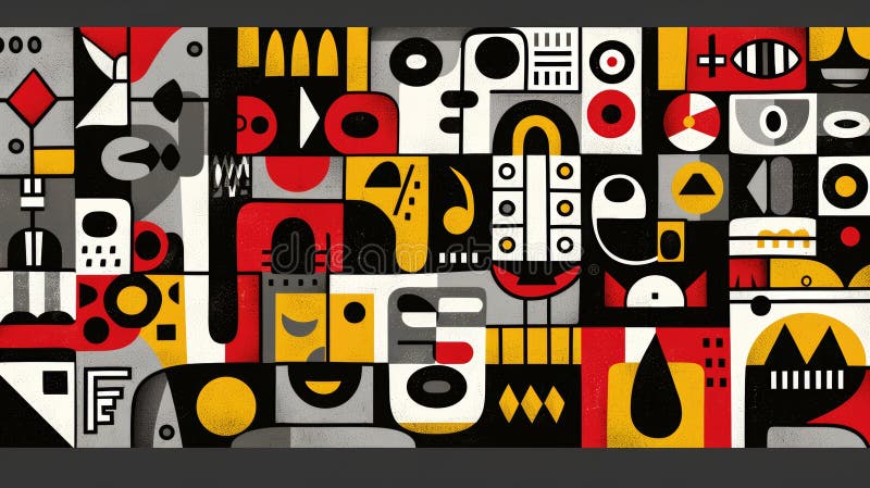 Abstract Geometric Pattern, Modern Art Background, Graphic Design ...