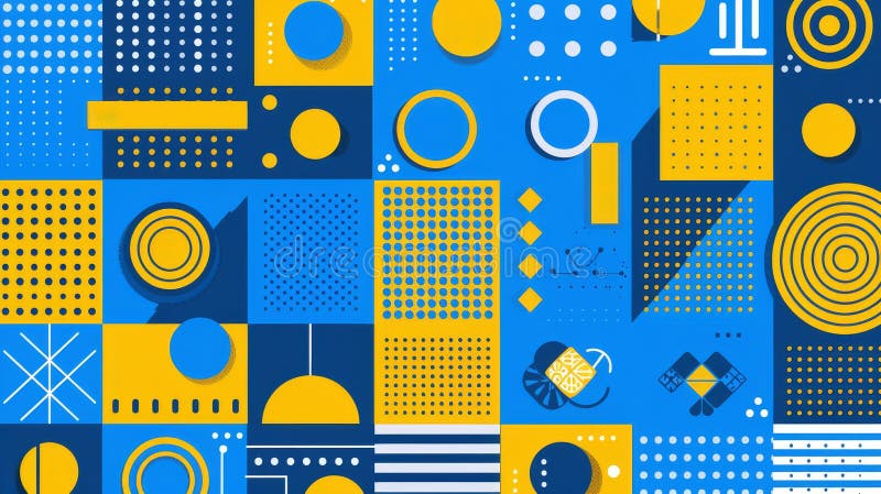 Abstract Geometric Pattern, Modern Background with Geometric Shapes ...