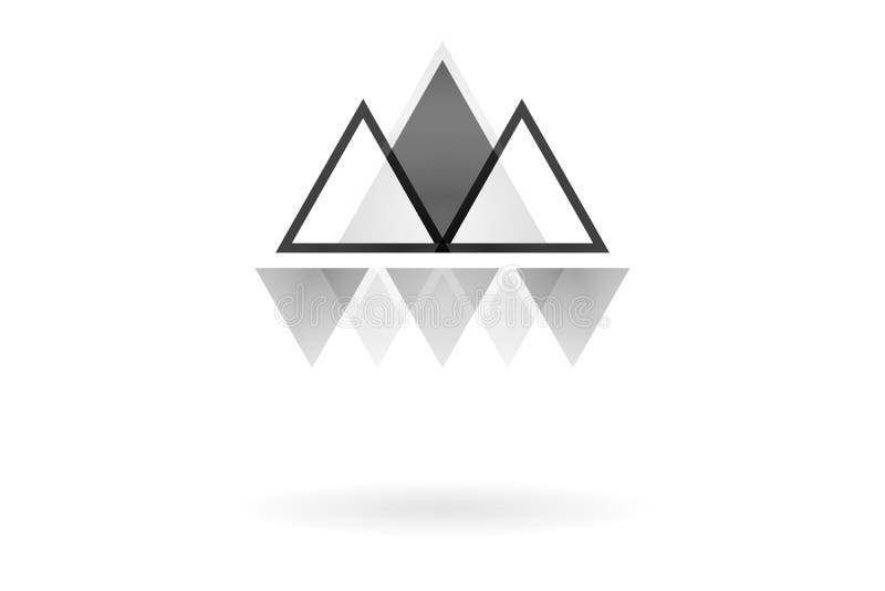 Triangle Overlapping Logo Stock Illustrations – 877 Triangle ...