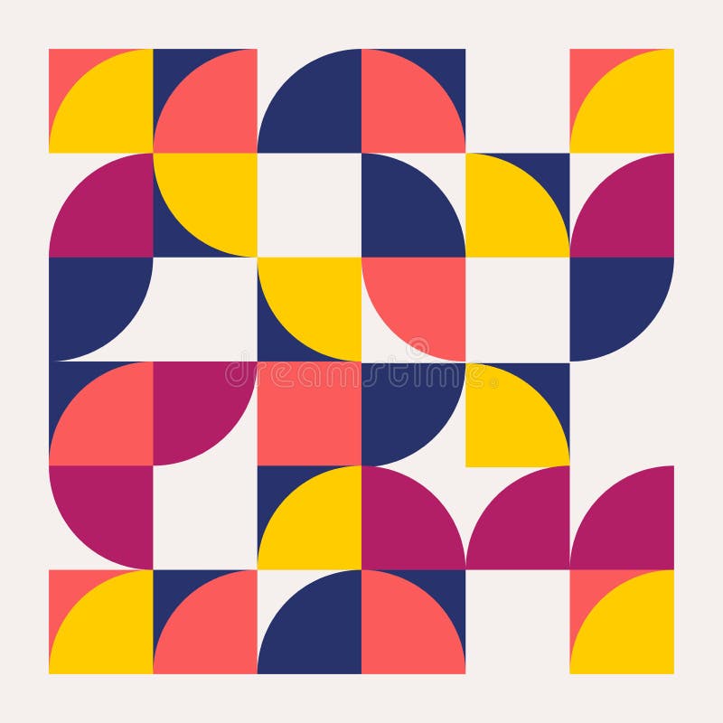 Abstract Geometric Pattern Multicolor Background Stock Vector Stock ...