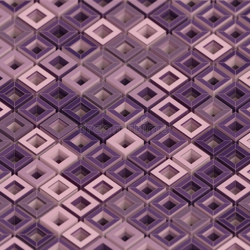 Abstract Geometric Pattern of Multicolored Boxes with a Striped Texture ...