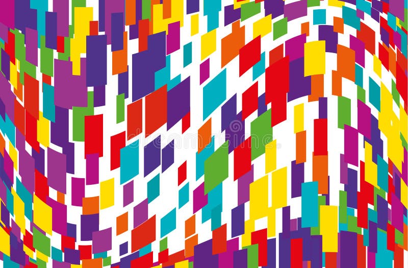 Abstract Geometric Pattern with Multicolored Squares, Rectangles ...
