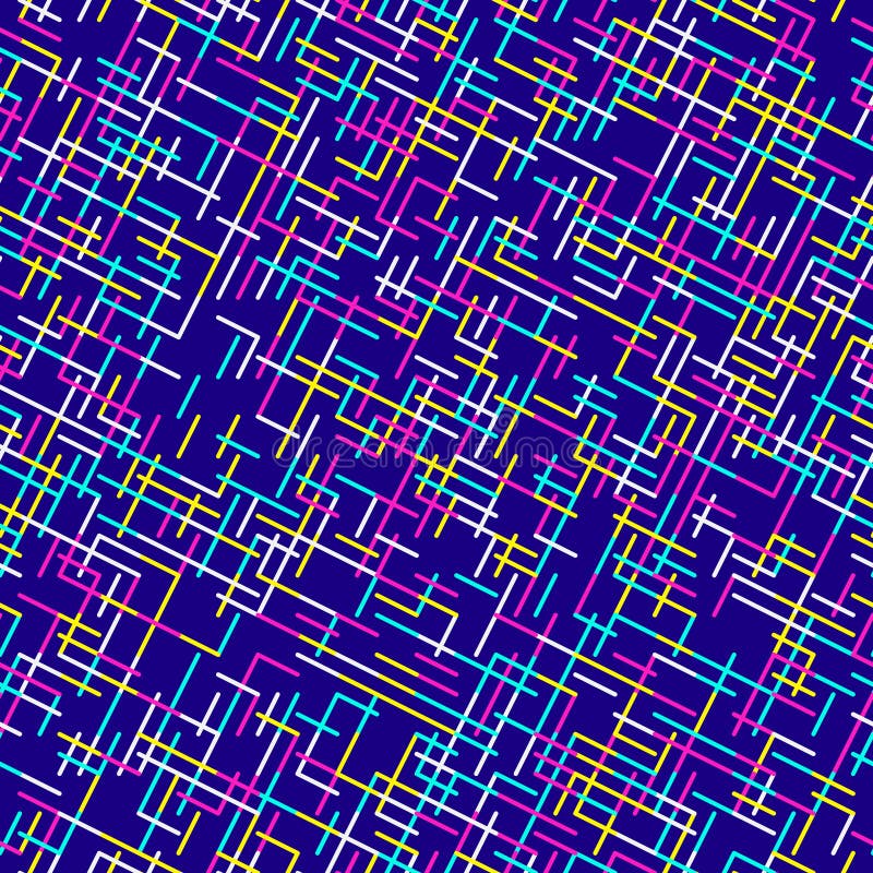 Abstract Geometric Pattern, Neon Colors Stock Vector - Illustration of ...