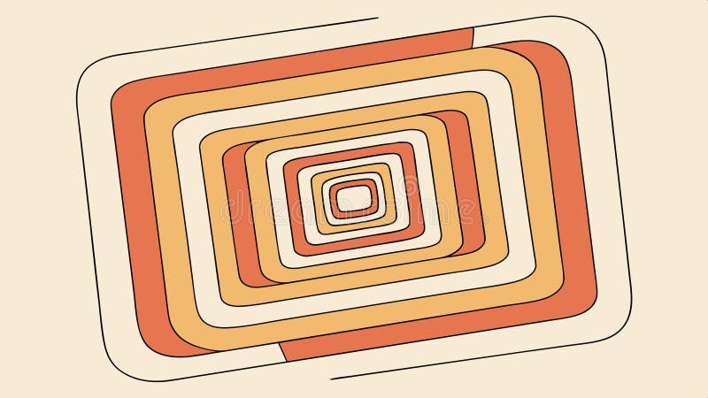 Abstract Geometric Pattern of Nested Squares, Optical Effect Vector Design Generative AI Stock ...