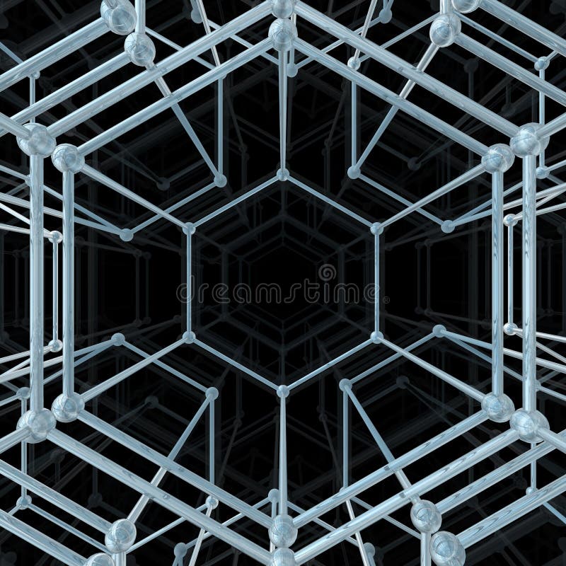 Abstract Geometric Pattern. Network Connection Stock Illustration ...