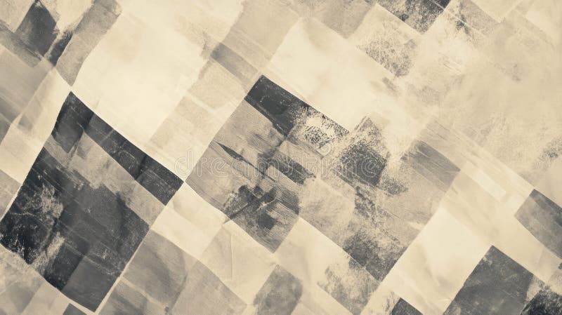 Abstract Geometric Pattern with Newsprint Texture and Low Contrast ...