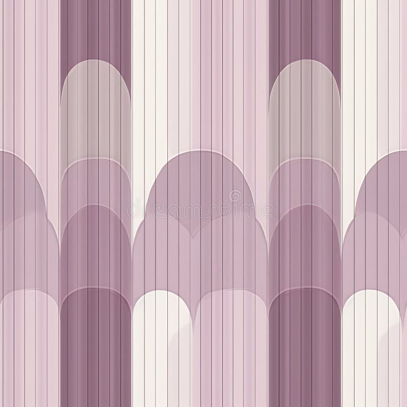 Abstract Geometric Pattern with Overlapping Arches and Vertical Lines ...
