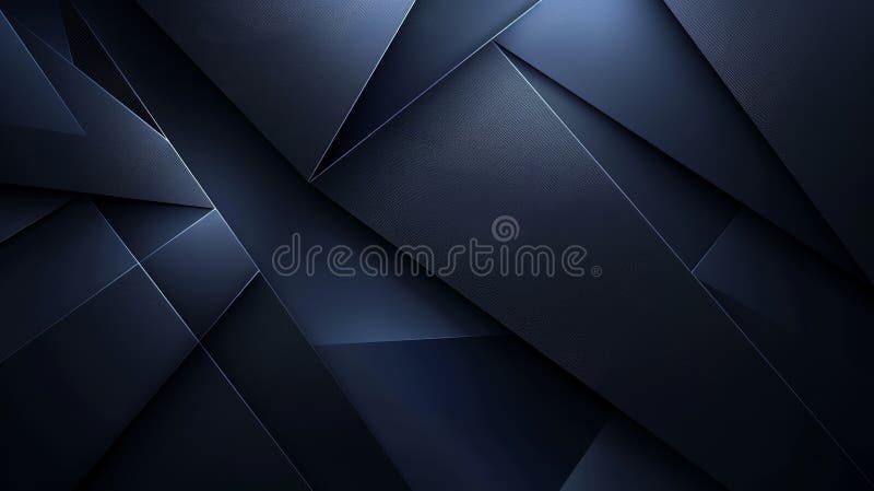 Abstract Geometric Pattern of Overlapping Dark Blue Shapes. the Pattern ...