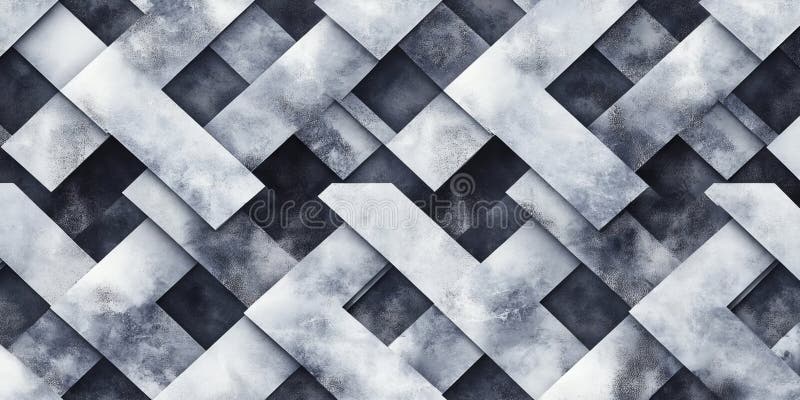 Abstract Geometric Pattern with Overlapping Textured Rectangles in ...