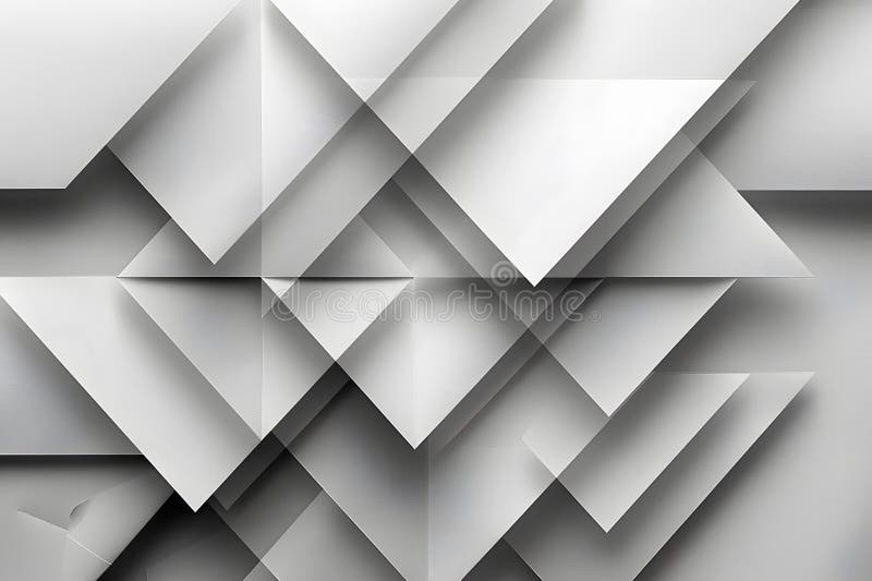 Abstract Geometric White Gray Background Overlapping Triangles Stock Photos - Free & Royalty ...