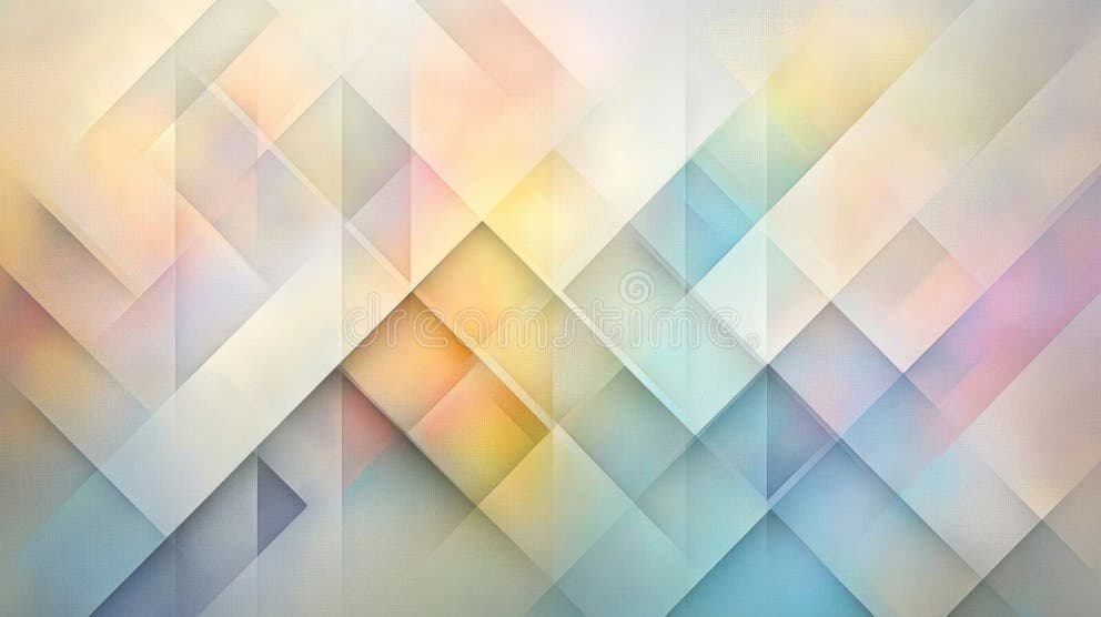 Abstract Geometric Pattern Pastel Colors Design Stock Illustration ...
