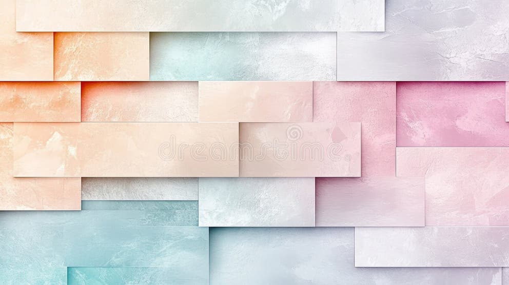 Abstract Geometric Pattern with Pastel Colors and a Subtle Cloud-like ...