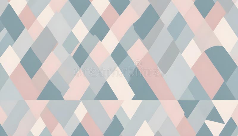 Abstract Geometric Pattern with a Pastel Palette of Diamonds and ...