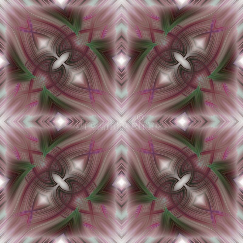 Abstract Geometric Pattern in Pink Color, Kaleidoscope Style. Beautiful ...