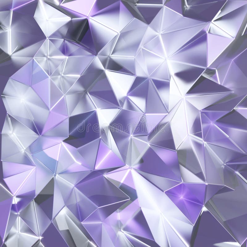 Abstract Geometric Pattern Purple Background Triangular Polygon ...