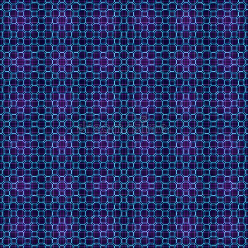 Abstract Geometric Pattern in Purple and Blue Stock Illustration ...