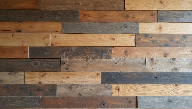 Abstract Geometric Pattern Reclaimed Wood Wall Paneling Texture ...