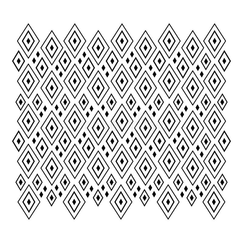 Abstract Geometric Pattern, Rhombus Design Stock Vector - Illustration ...