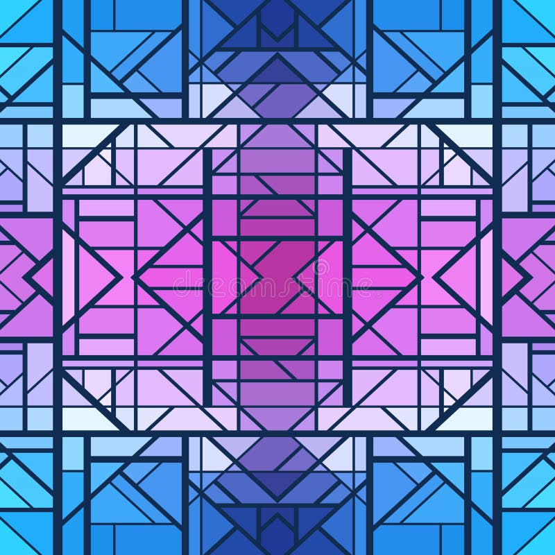 Abstract Geometric Pattern, Seamless Vector Wallpaper Stock Vector ...