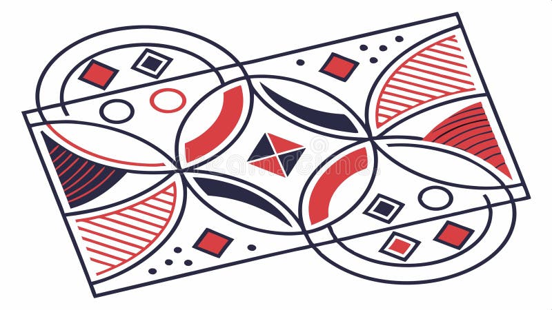 Abstract Geometric Pattern With Shapes And Dynamic Lines Vector Design Generative Ai Stock