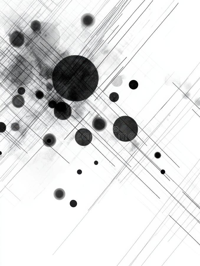 Abstract Geometric Pattern Showcases Scattered Circles on a Diagonal ...