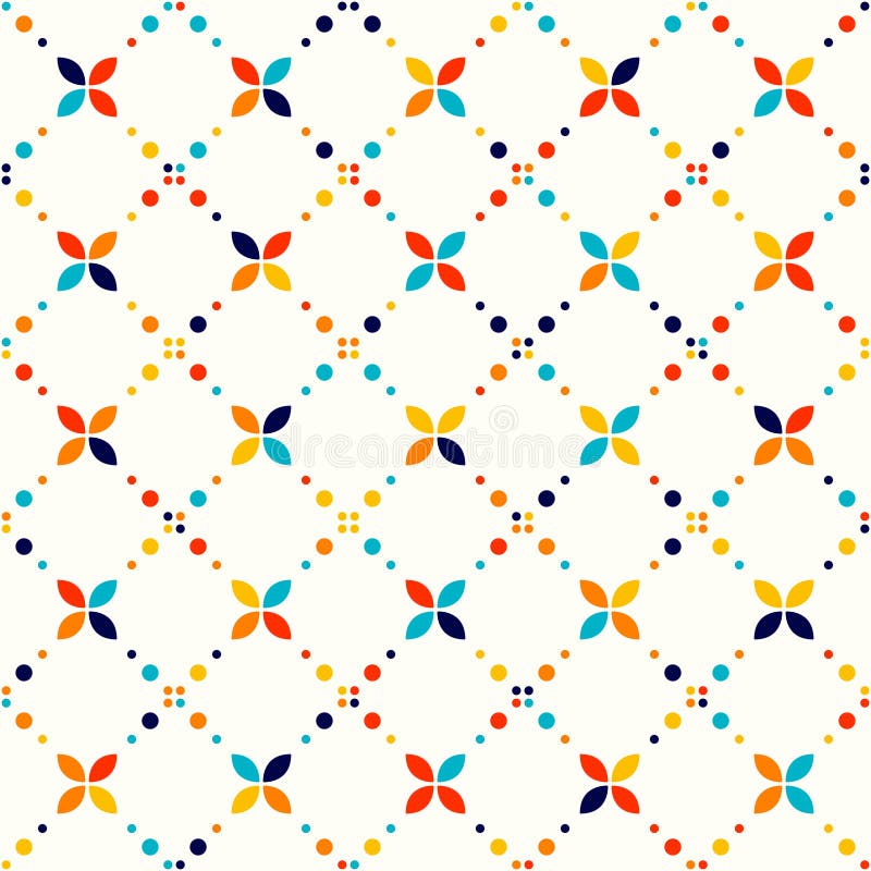 Abstract Geometric Pattern, Small Spots and Dots Stock Vector ...