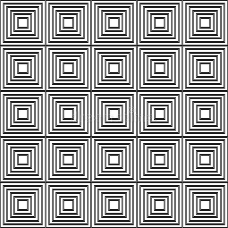 Abstract Geometric Pattern. Squares of Different Sizes Stock Vector ...