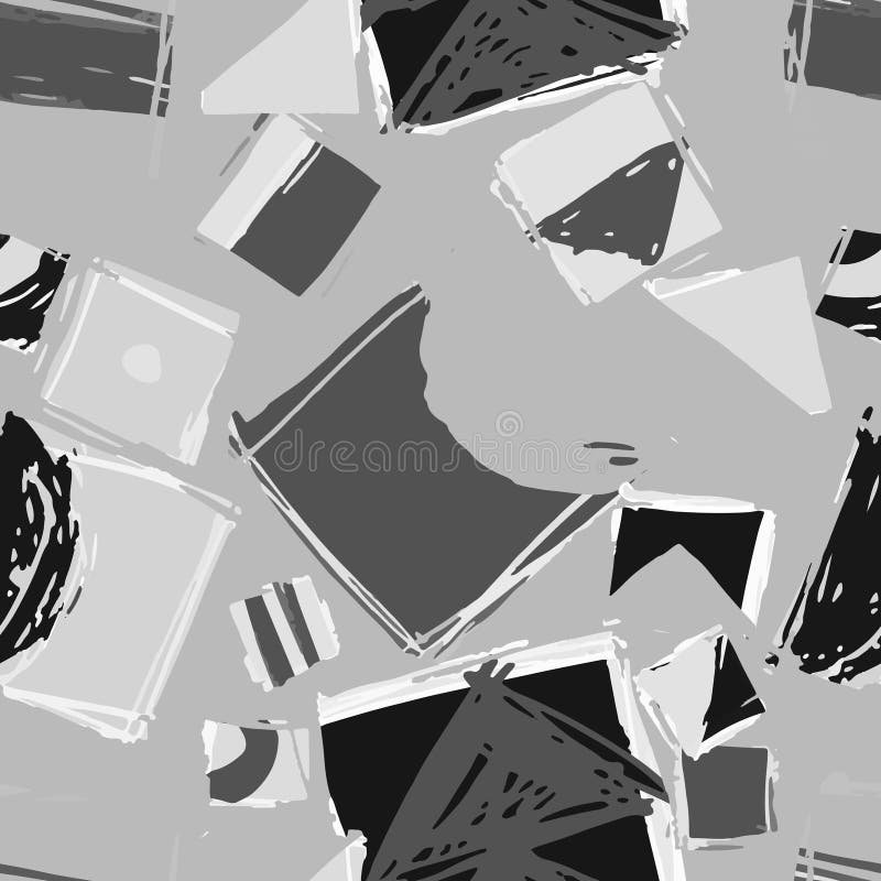 Abstract Grayscale Geometric Pattern Stock Illustrations – 21,588 ...