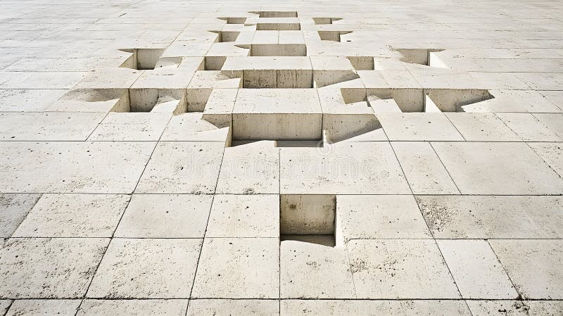 Abstract Geometric Pattern Stone Pavement Design Good Resolution Stock ...