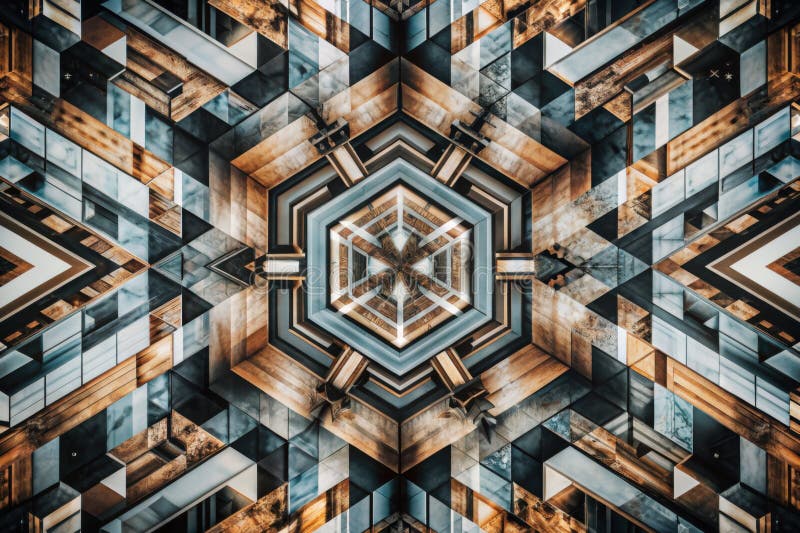 Grunge Background with an Abstract Geometric Pattern, Creating a ...